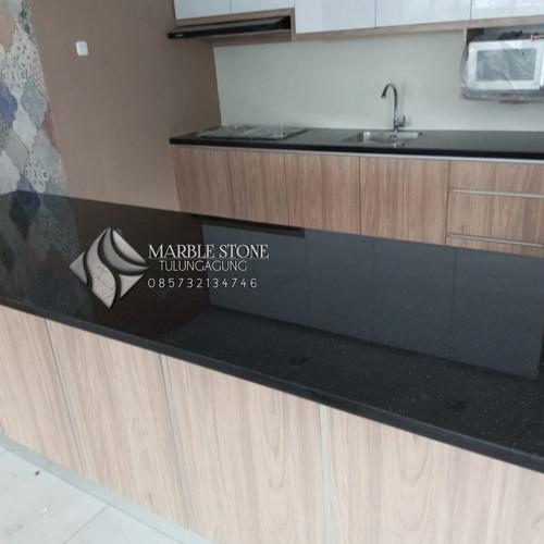 Jual Meja Granit Hitam || Kitchen Set Granit Ukuran Sesuai Permintaan ...