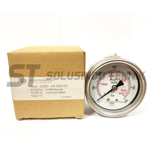 Jual SCHUH pressure gauge SC250 BC range 600 bar/psi - Jakarta Barat - solusindo teknik | Tokopedia