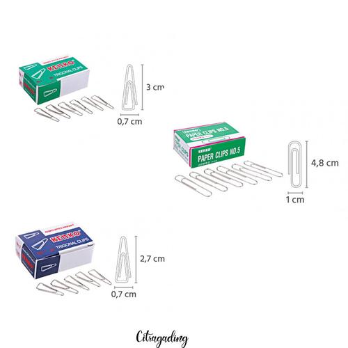 Jual PAPER CLIP TRIGONAL KLIP NO. 1 3 5 PENJEPIT KERTAS BESI KENKO PER ...