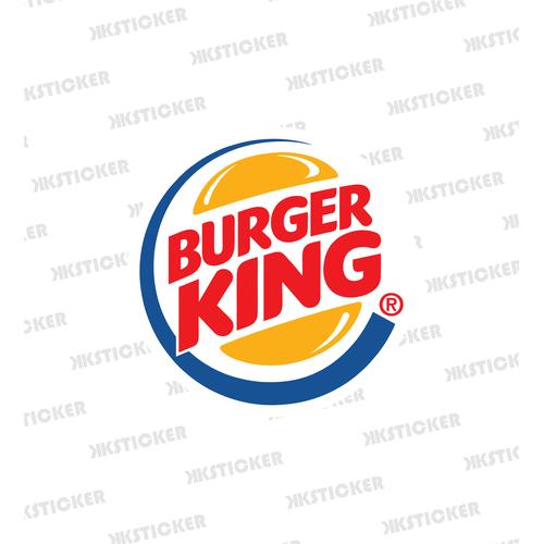 Jual Sticker Burger King | Stiker Vinyl Anti air + Laminasi - Kota ...