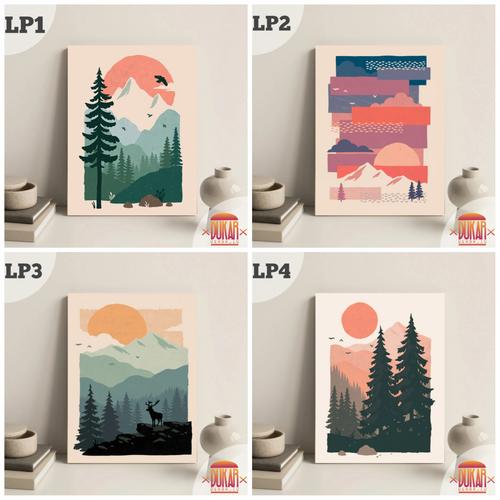 Jual DD-AB3 Poster Hiasan dinding dekorasi ruangan home decor Abstrak ...