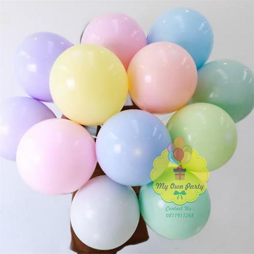Jual Balon MACARON ECERAN / Balon Latex Karet 12 Inch ECERAN / Balon ...