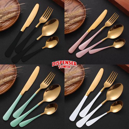 Jual paket sendok garpu pisau dinner table set / alat makan sendok set ...