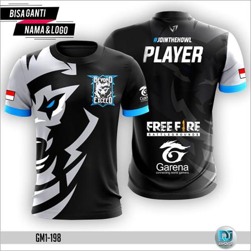 Jual kaos Esport jersey Gaming Fullprinting Baju Game Freefire PUBG ...