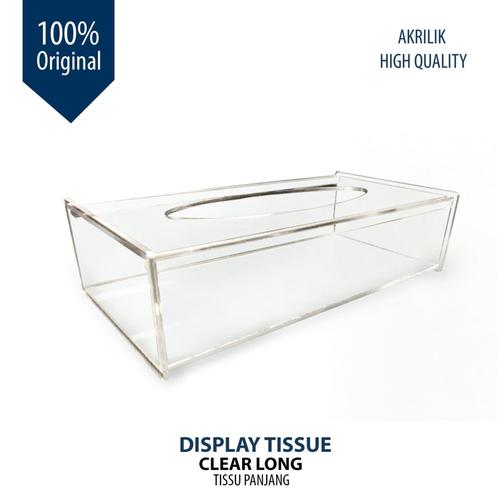 Jual Display tissue akrilik / Box tissue akrilik / Tempat tissue bening ...