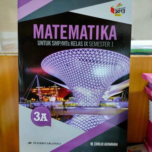 Jual Matematika SMP kelas 3A/IX/9 M.Cholik Erlangga - Jakarta Timur ...