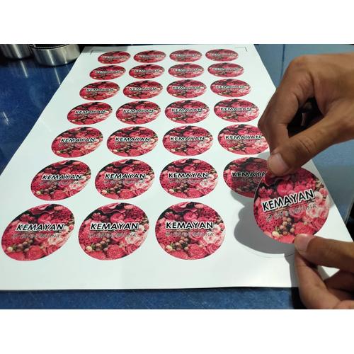 Jual CETAK STIKER VINYL LABEL - STICKER VINYL SATUAN - UK 3x3, POTONG ...