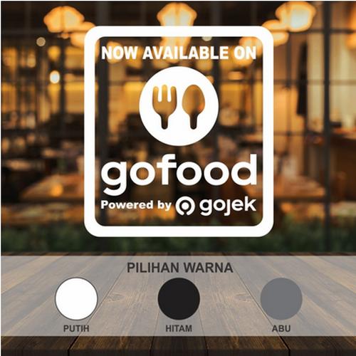 Jual Cutting Sticker Go Food Gofood List Stiker Cafe Resto Tempat Usaha ...