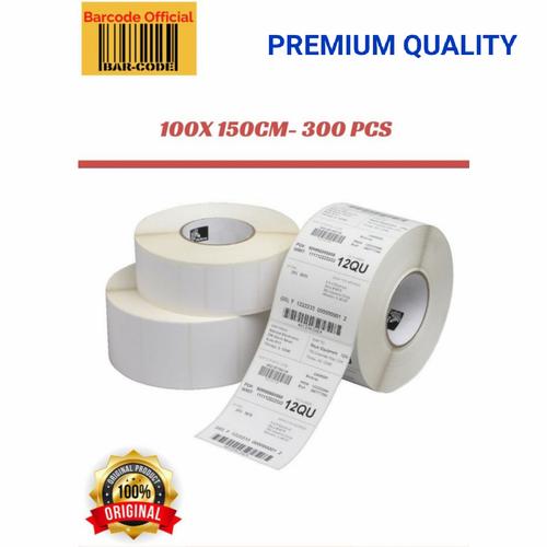 Jual LABEL BARCODE 100 X 150 mm LABEL THERMAL 300 pcs - Jakarta Barat ...