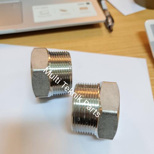 Jual Hex Plug Stainless Class 3000 Drat NPT 1" inch / Plug ss304 Class ...