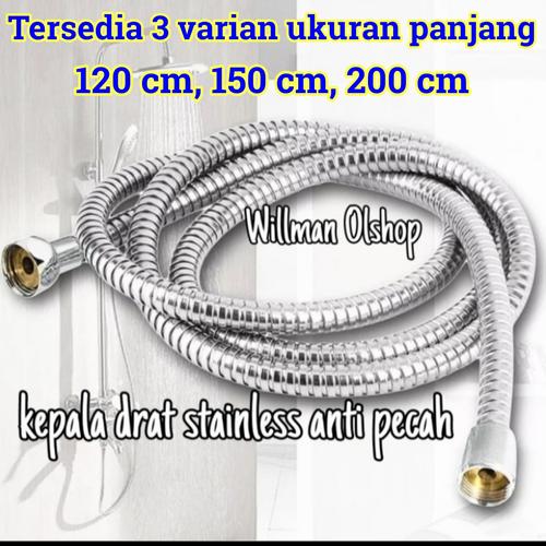Jual selang shower fleksibel hose selang shower toilet selang shower ...