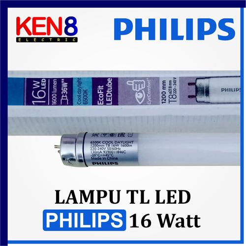 Jual Lampu TL LED Philips Ecofit 16 Watt 220VAC - Tanpa Starter ...