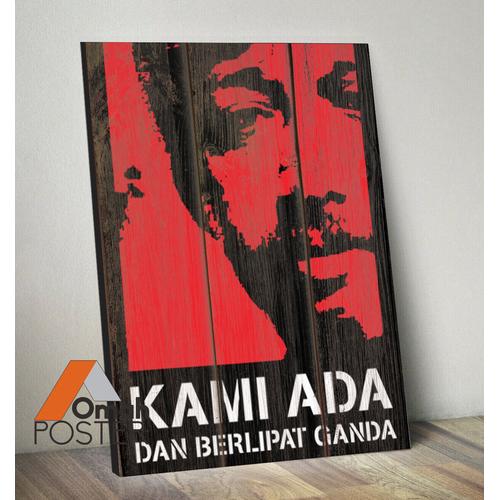 Jual Hiasan Dinding - Poster Kayu - Poster Munir - Kab. Blitar - Omah ...