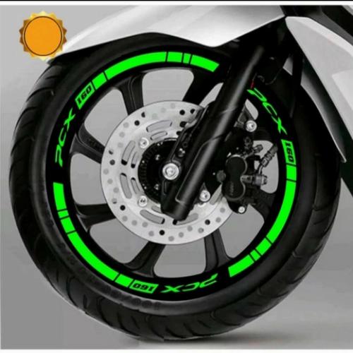Jual Sticker Velg new Honda PCX 160 cutting Sticker 5pilihan gambar PC ...