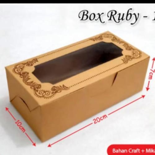 Jual Kotak Kue Box Cake Packaging Bronis Brownies Bolu Roti Craft Mika ...