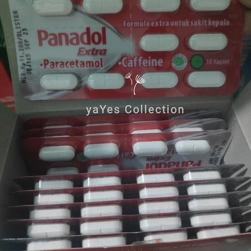 Jual panadol extra Merah 1 Blister 10 kaplet sakit kepala gigi Dewasa ...