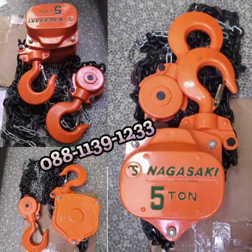 Jual Chain Block takel 5 Ton x 20 Meter - Takel manual NAGASAKI Katrol ...
