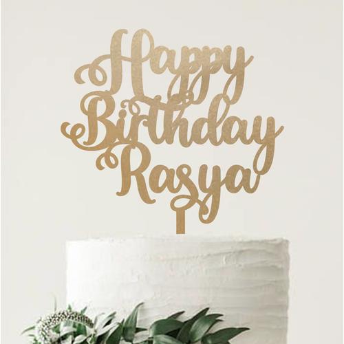 Promo Custom Topper Kue | Cake Topper Custom Tulisan | Topper Akrilik ...