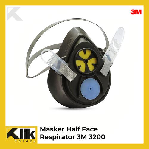Jual ORIGINAL 3M Reusable Half Face Mask Respirator 3200 - Jakarta ...