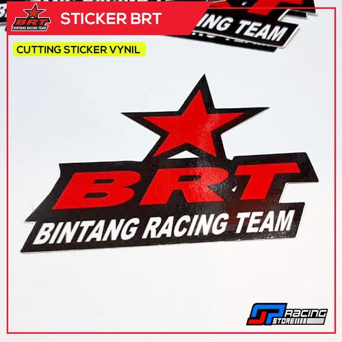 Promo Sticker Cutting BRT Vynil Laminasi Glossy Kuat Tahan Lama - Logo ...