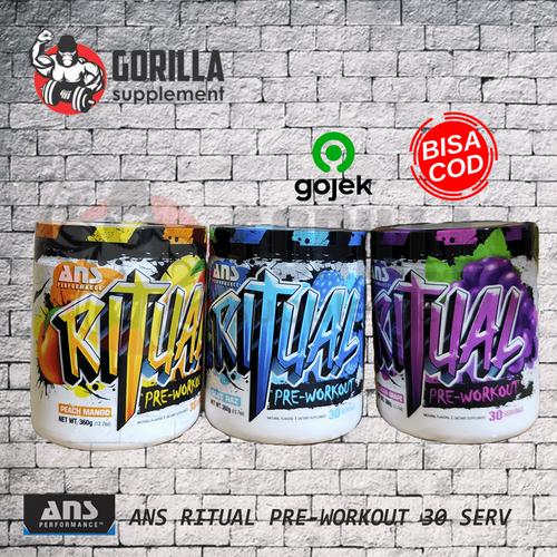 Promo ANS Ritual 30 Serving preworkout Pre Work Out PWO Serv Prework ...