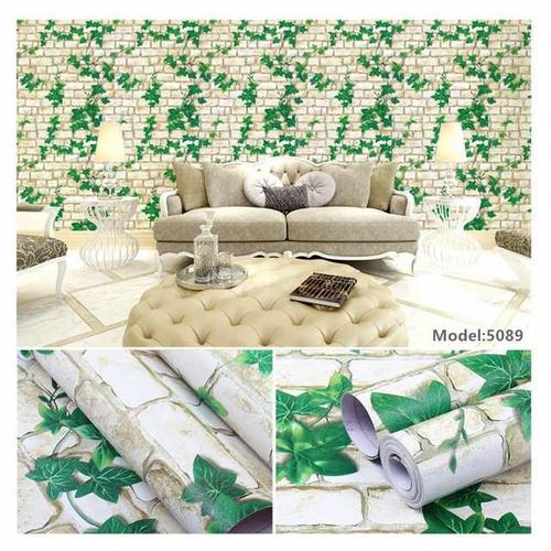 Jual Wallpaper Sticker Dinding Motif Batu Bata Daun - Kota Malang ...