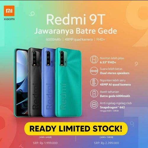 Jual Xiaomi Redmi 9T 4/64 Resmi official - Biru - Kab. Tangerang ...
