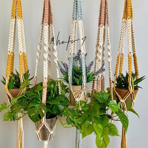 Jual Tali Pot macrame gantung warna cantik Barang Ready. - biru pastel ...