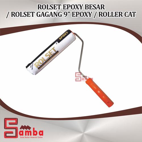 Jual ROLSET EPOXY 9 inch / ROLSET GAGANG 9" EPOXY / ROLLER CAT besar ...