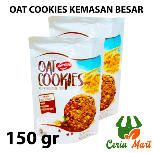 Jual Biskuit Oat Cookies Naraya 150 gr Kukis Gandum Oat dan Choco Chips ...