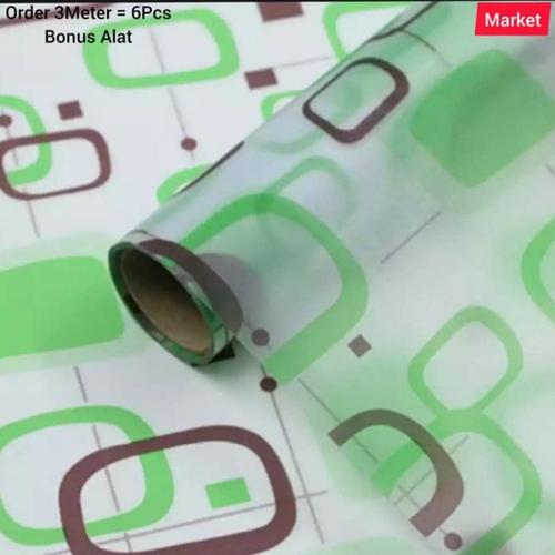 Jual Sticker Kaca / Kotak Hijau / Lebar122Cm - Jakarta Barat ...