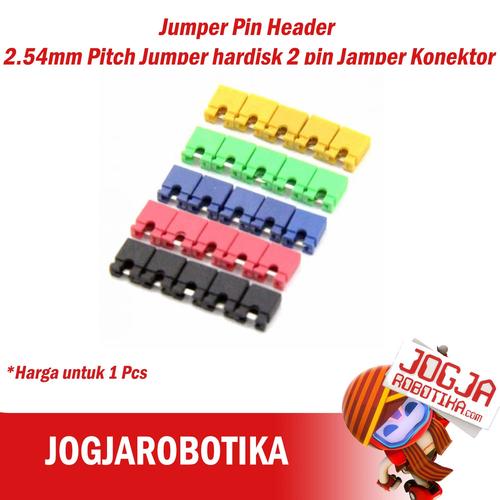 Jual Jumper Pin Header 2,54mm Pitch Jumper hardisk 2 pin Jamper ...