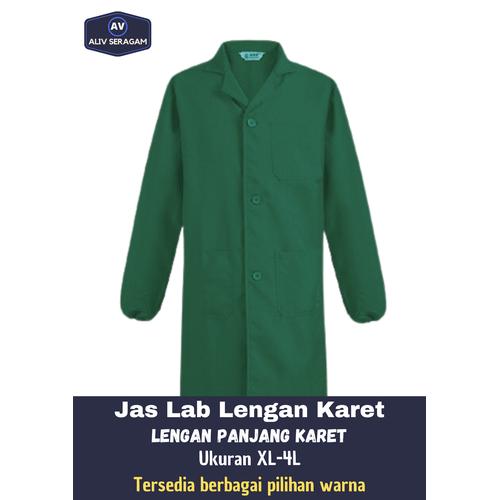 Jual Jas Lab APD Lengan Panjang Karet Ukuran XL sampai 4L - XL, Hitam ...