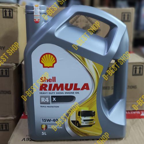 Jual OLI DIESEL SHELL Rimula R4 X 15W-40 API CI / DH1 - 5 LITER - Kota ...