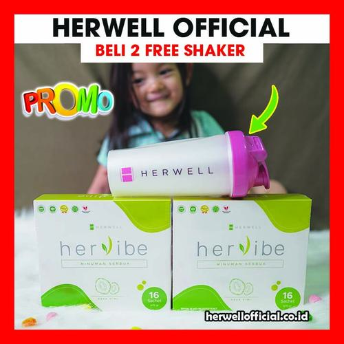 Jual HERVIBE HERWELL Her Vibe 16 sachet 16sachet Minuman Serat Fiber ...