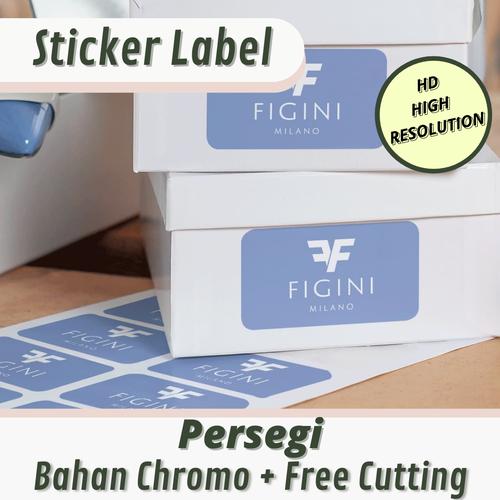 Jual Sticker Label Kemasan Oval/ Persegi Panjang [Chromo] - KOTAK, 4 x ...