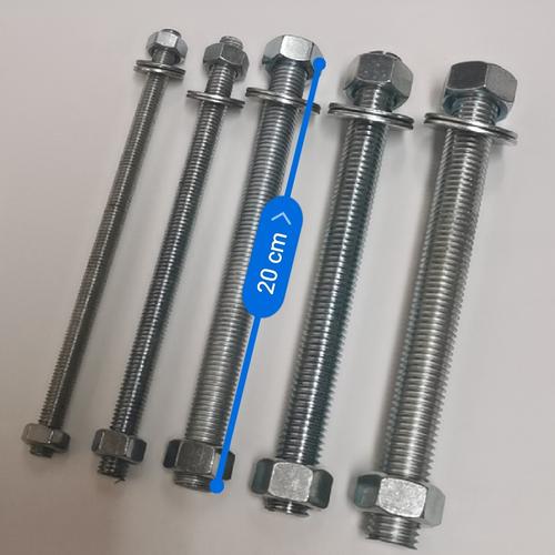 Jual AS DRAT M8 x 20cm + 2PCS MUR + 2PCS / LONG DRAT M8 x 20cm - Kab ...