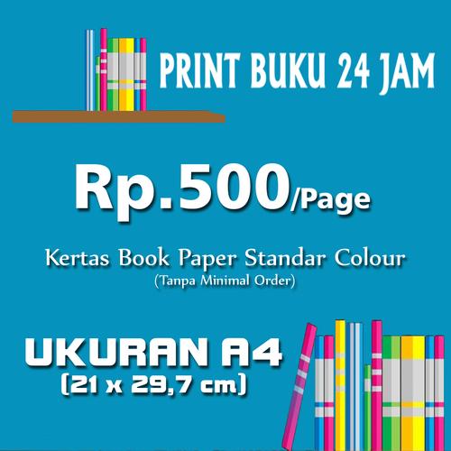 Jual PRINT BUKU MURAH DAN CEPAT uk A4 Kertas Book Paper Standar Color ...