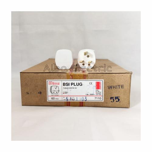 Jual STEKER AC BROCO GALLEO PUTIH KAKI 3 TIGA / BSI PLUG TUSUK KONTAK ...