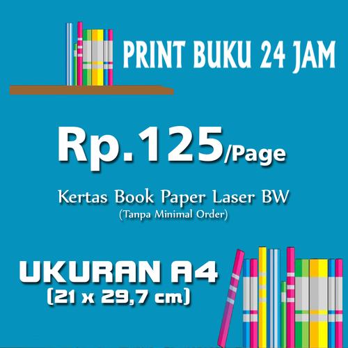 Jual PRINT BUKU MURAH DAN CEPAT uk A4 Kertas Book Paper Hitam Putih ...
