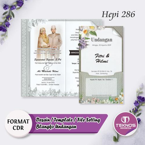 Jual TEMPLATE DESAIN BLANGKO UNDANGAN HEPI - HEPI 286 - Kab. Mojokerto ...