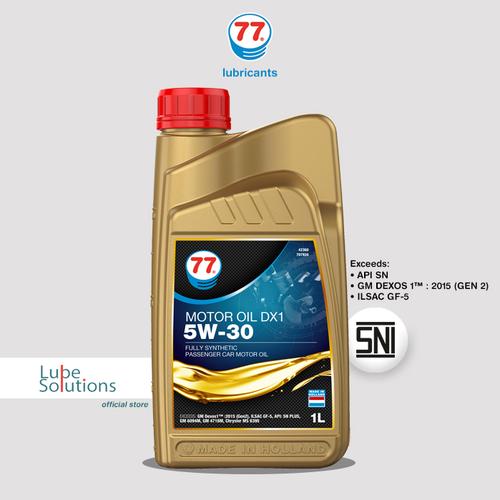 Jual OLI 77 LUBRICANTS MOTOR OIL DX1 5W-30 (Dexos 1 Gen 2) - Liter ...