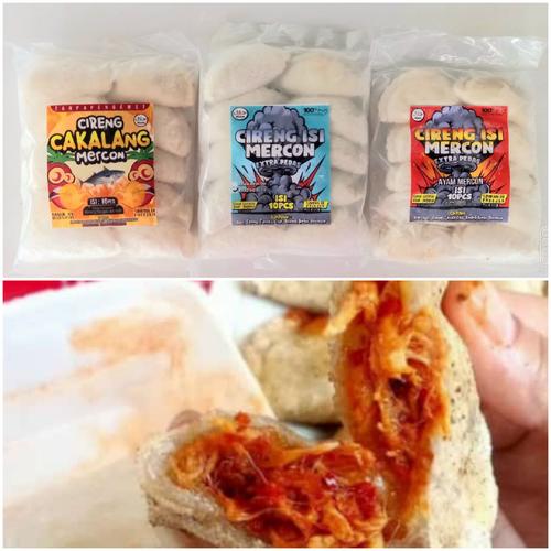 Jual CIRENG ISI MERCON 10 PCS SUPER PEDAS (AYAM SUWIR, CAKALANG, BAKSO ...
