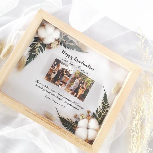 Jual Frame 3D/ Kado Wisuda Unik/ Kado ulang Tahun/ Flower in Frame ...