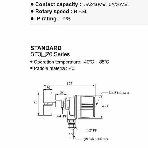Jual FineTek Rotary Paddle Level Switch SE3820BCRI 220V - Kota Surabaya ...
