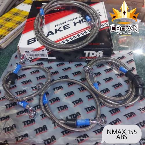 Jual Selang Rem TDR Set Silver Depan Belakang Yamaha Nmax 155 ABS - Jakarta Barat - CROWN RACING ...