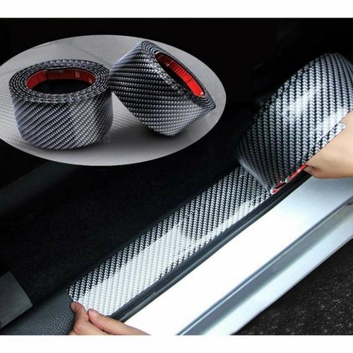 Promo sticker stiker vinyl carbon fiber mobil 5cm x 3meter - 5 cm x 2.5 ...
