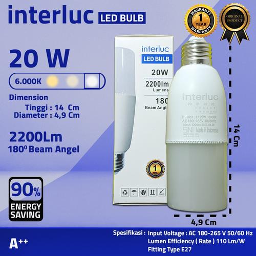 Jual Lampu Interluc LED BULB 20W/White - Jakarta Selatan - TGM Official ...