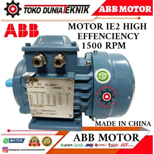 Jual ABB MOTOR IE1 HIGH EFFICIENCY 0.75KW-1HP M2BAX80MB4 1500RPM 3PHASE - Jakarta Barat - DUNIA ...