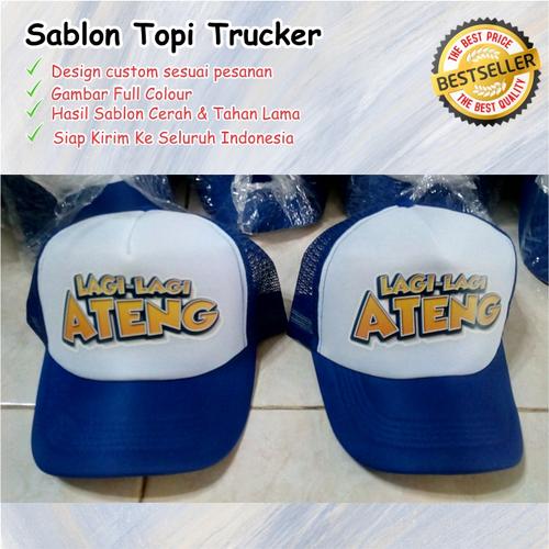 Jual Topi Trucker Sablon Custom Gambar - Logo - Kota Bekasi - BeBe ...